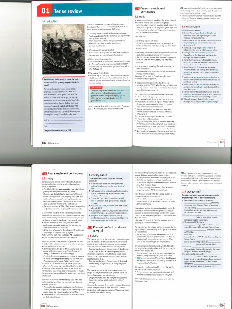 Oxford Grammar For EAP UNIT 1 | PDF