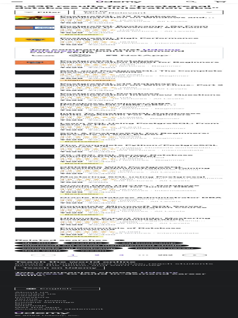 Online Courses - Learn Anything, On Your Schedule | PDF | Sql | Postgre Sql