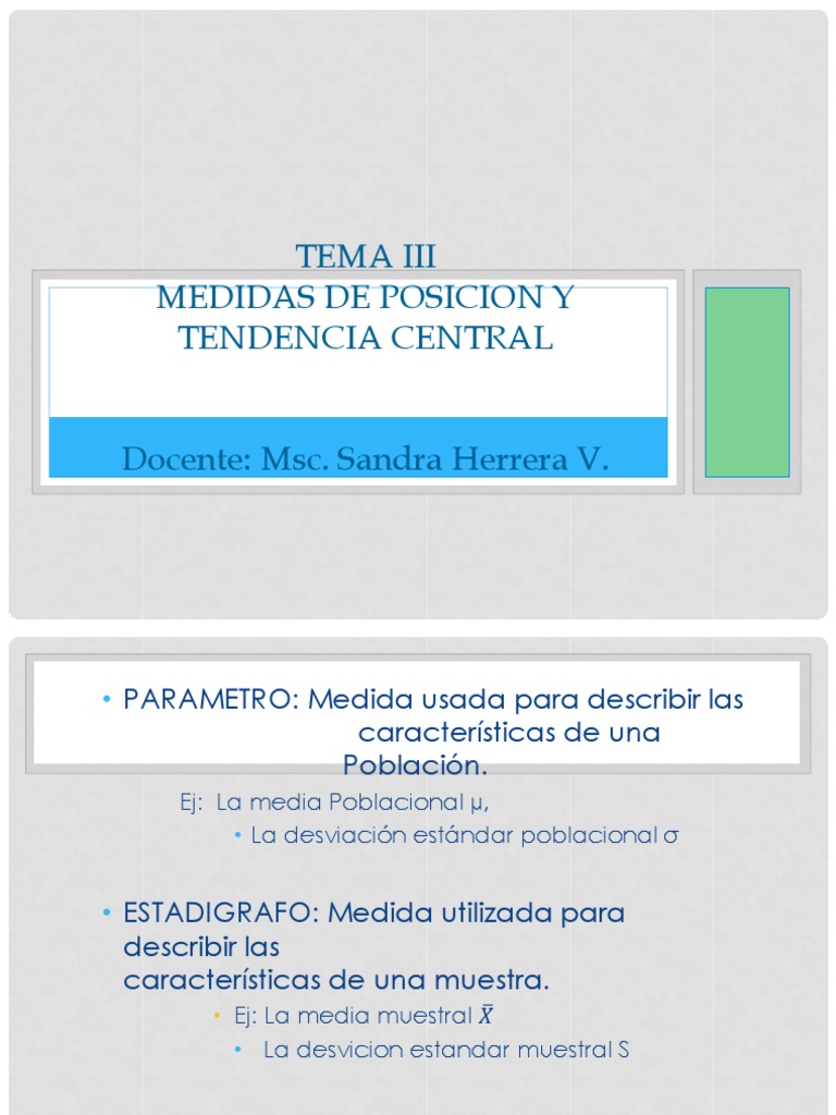 Tema Iii | PDF | Media | Mediana