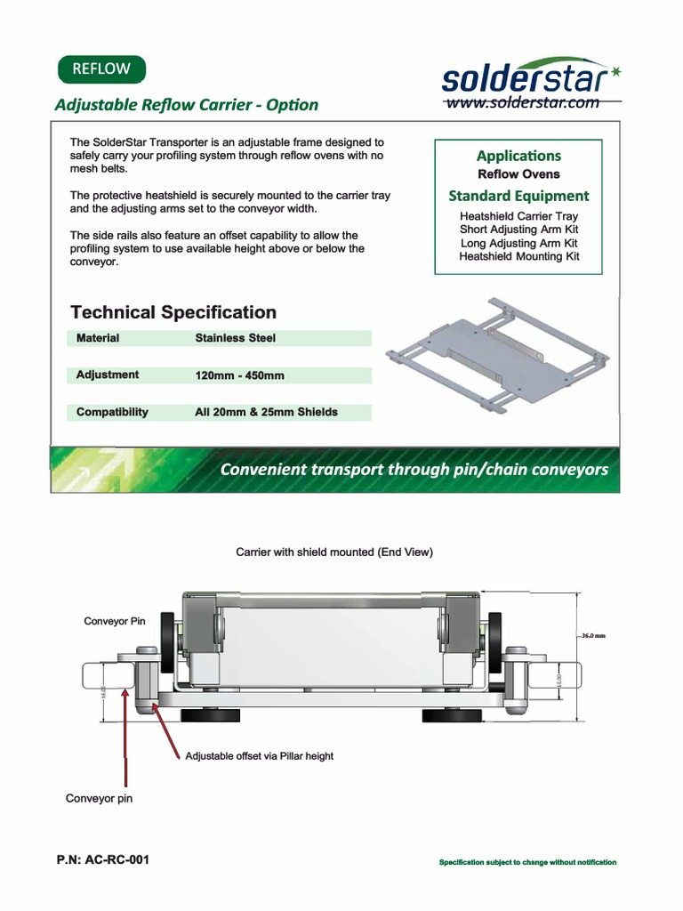 Adjustable Reflow Carrier | PDF