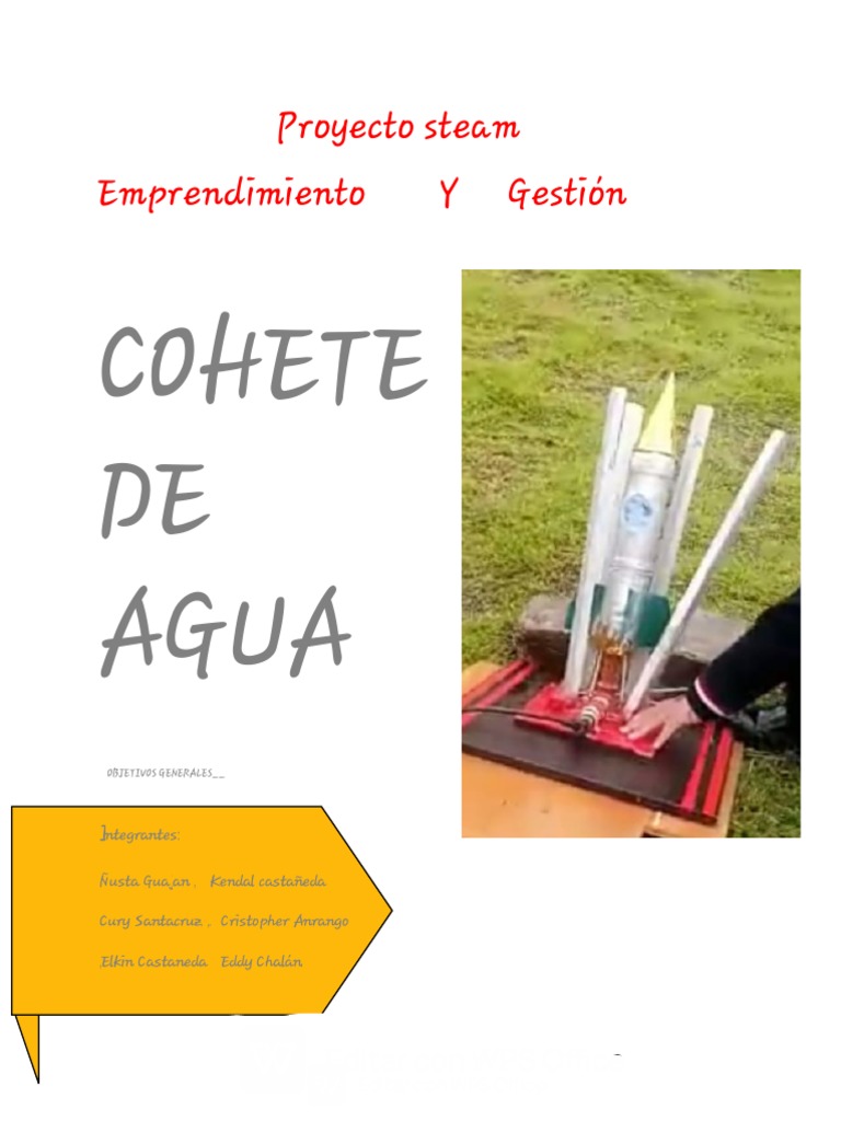 Cohete de Agua: Proyecto Educativo STEM | PDF