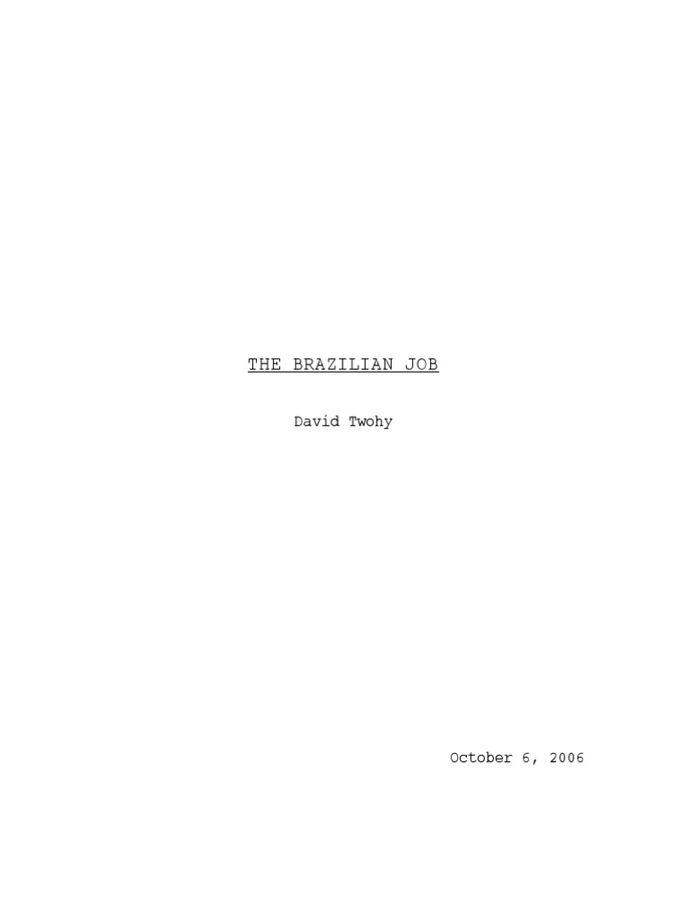 Brazilian Job | PDF