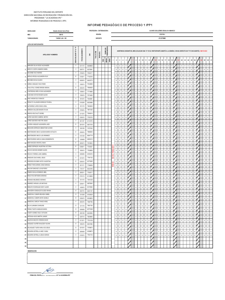 8.2 Formatos Ipp1 - 0 | PDF