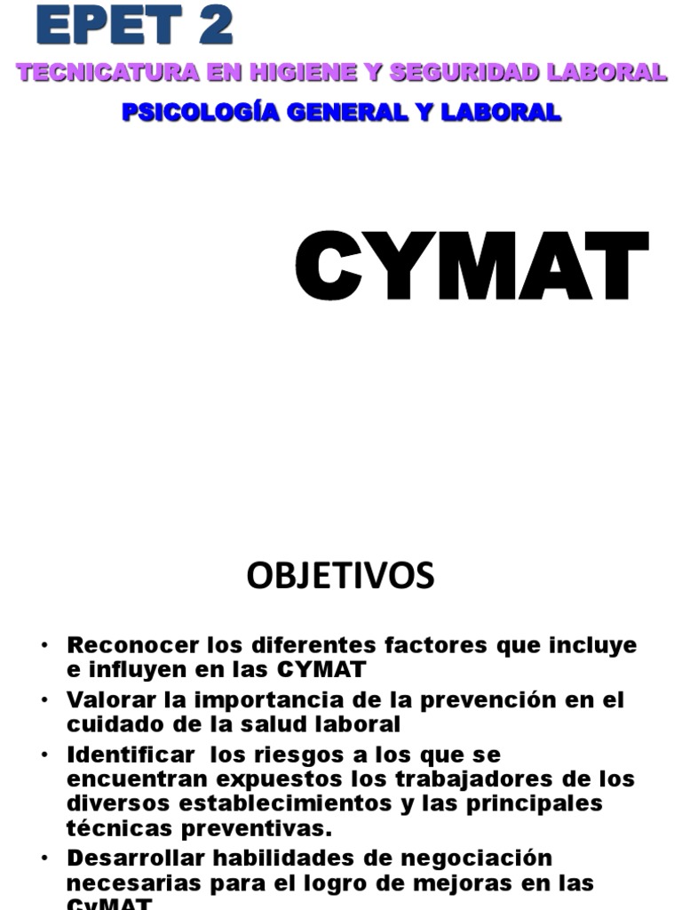 Cymat 2020 | PDF | Seguridad y salud ocupacional | Naturaleza