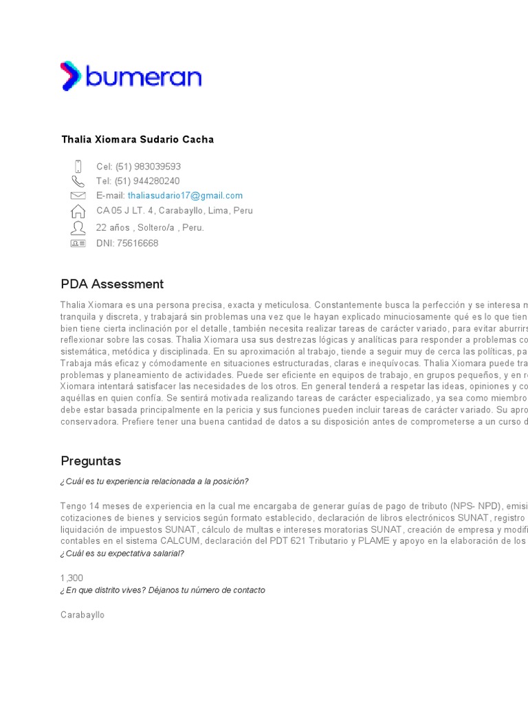 PRACTICANTE PROFESIONAL DE CONTABILIDAD CV Thalia Xiomara Sudario Cacha ... PRACTICANTE PROFESIONAL DE CONTABILIDAD CV Thalia Xiomara Sudario Cacha ...