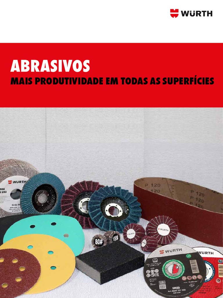 Wurth - Abrasivos | PDF | Aço | Alumínio