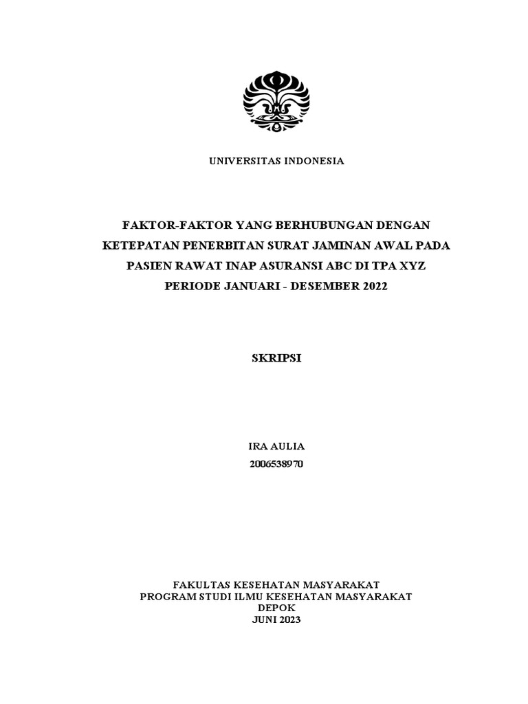 Format Penulisan Skripsi | PDF