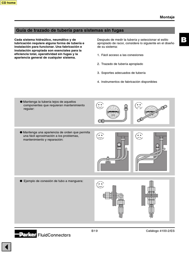 Guía de Trazado de Tubería para Sistemas Sin Fugas: Montaje | PDF | Tubería (transporte de ...