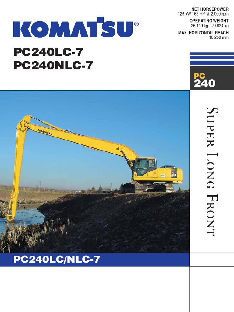 PC240LC NLC-7SLF UESS010100 10-2004 English | PDF | Engines | Truck