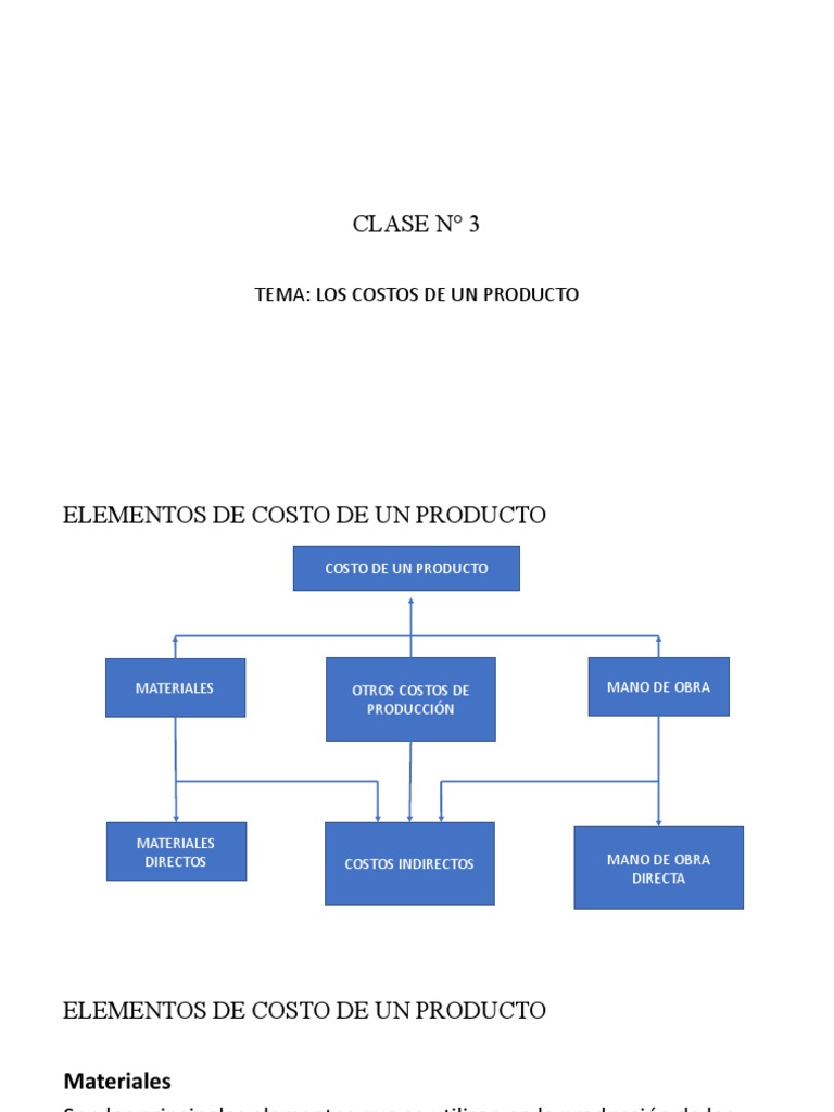 Clase #3 Curso Costos y Presupuestos | PDF | Costo | Presupuesto