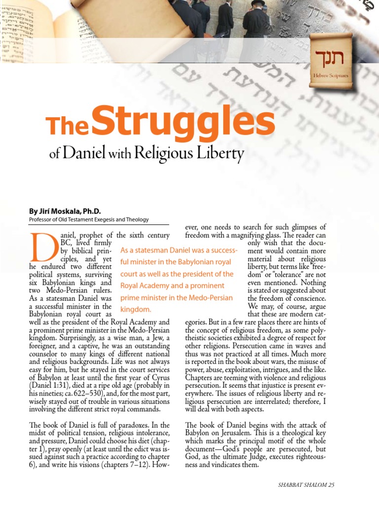 Daniel's Struggles with Religious Liberty | PDF | Daniel (Biblical ...