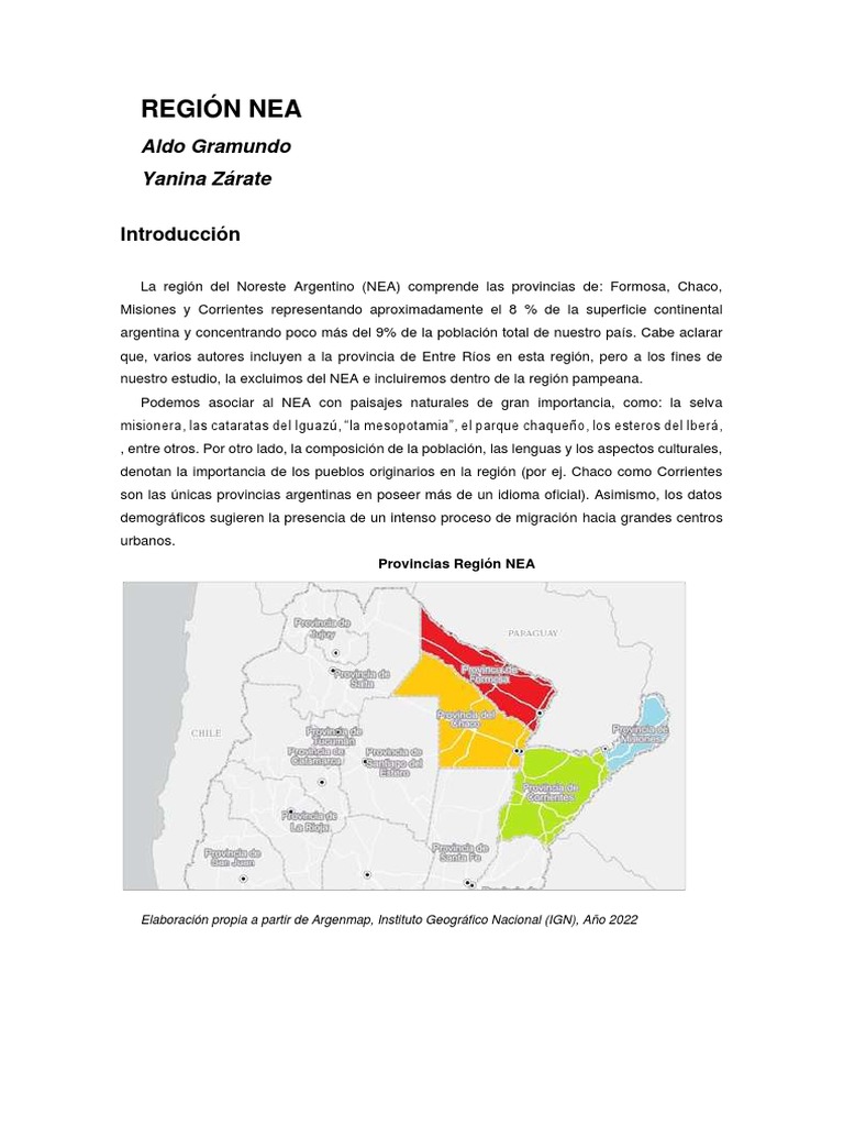 Región Nea | PDF | Los bosques | Algodón