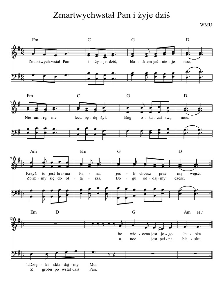 Zmartwychwstal Pan I Zyje Dzis 527160 1 | PDF