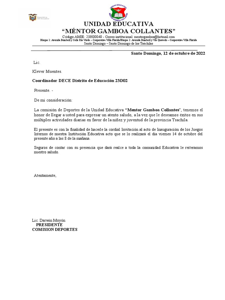 090 Oficio Oscar Sabando | PDF