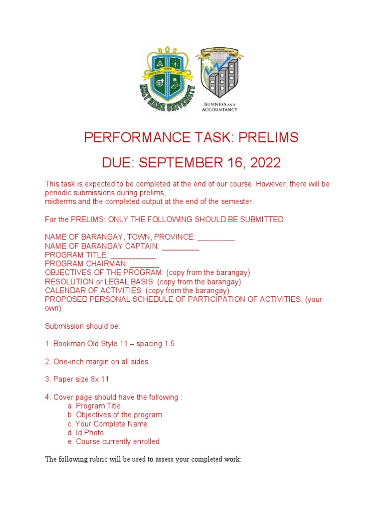 Gec Sts Performance Task for Prelims | PDF | Experience | Theory