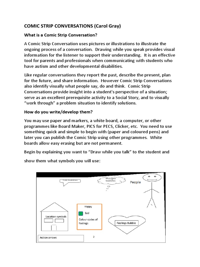 Comic Strip Conversations | PDF | Human Communication | Cognition