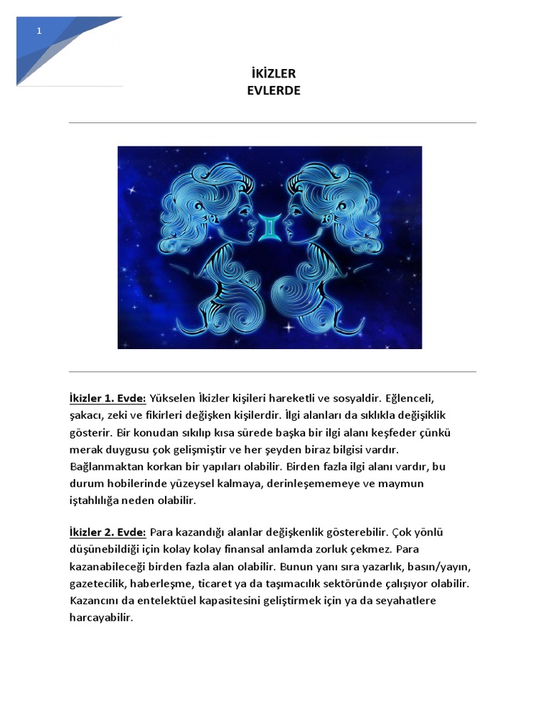 3 - İki̇zler Evlerde | PDF