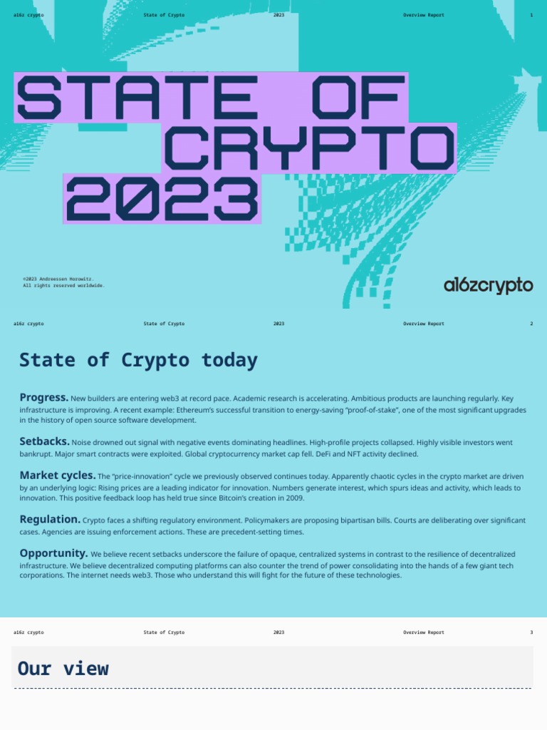 State of Crypto | PDF | Cryptocurrency | Service Industries
