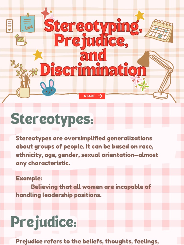Understanding Stereotypes and Discrimination | PDF | Prejudices ...