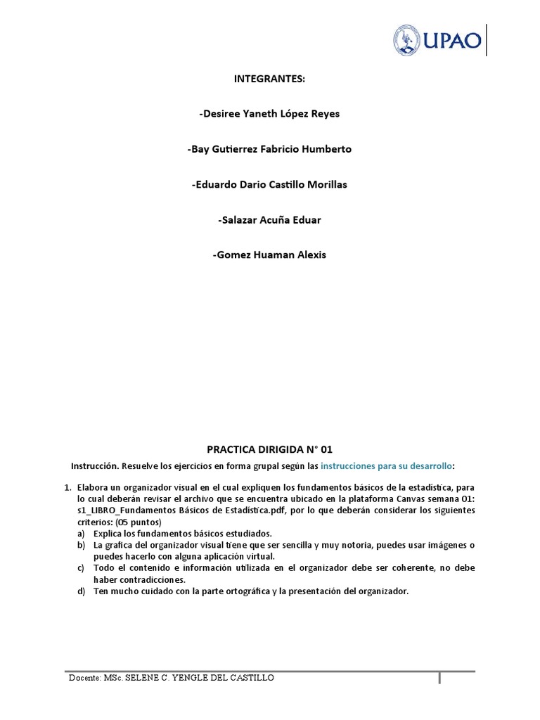 s1 - Practica Dirigida 01 - Estad Aplic Neg - Grupal | PDF | Crecimiento personal y profesional
