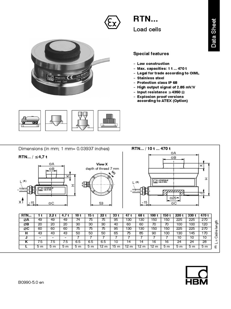 Célula de Carga - Download-Hbm-Rtnc3-A5d7a2ff56 | PDF | Electrical Engineering | Electricity