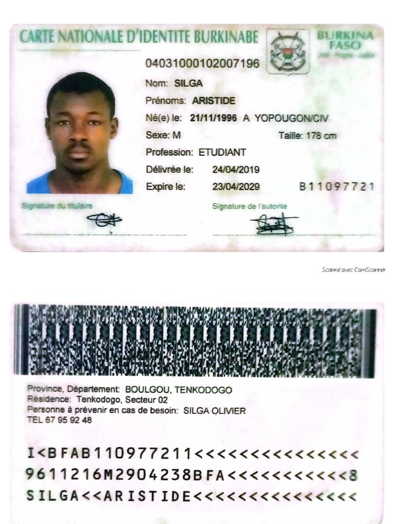 CNIB Carte D'identité | PDF