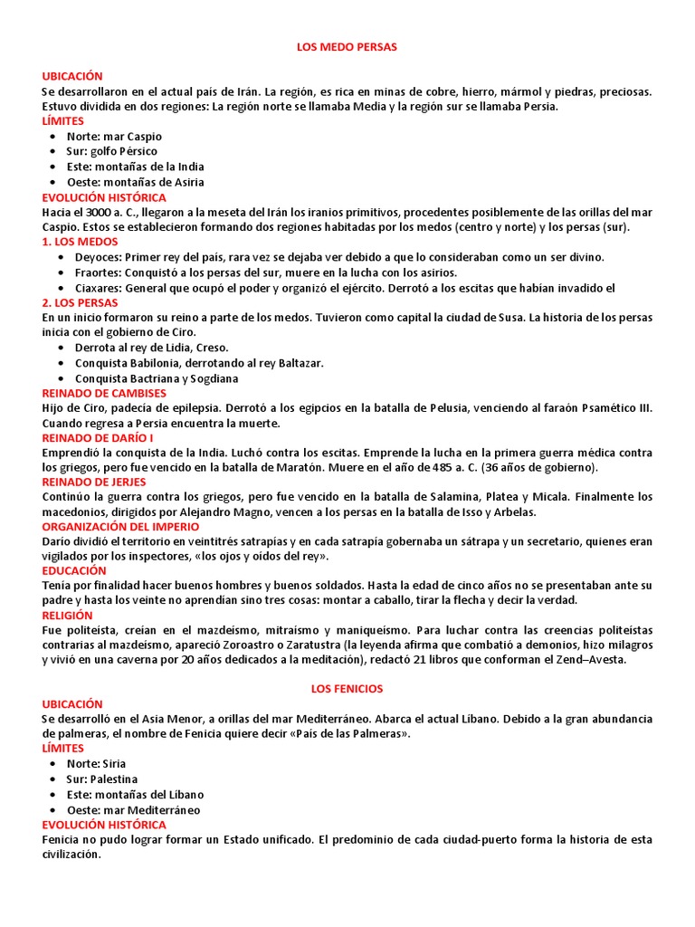 Medo Persas | PDF | Imperio aqueménida | Ciro el Grande