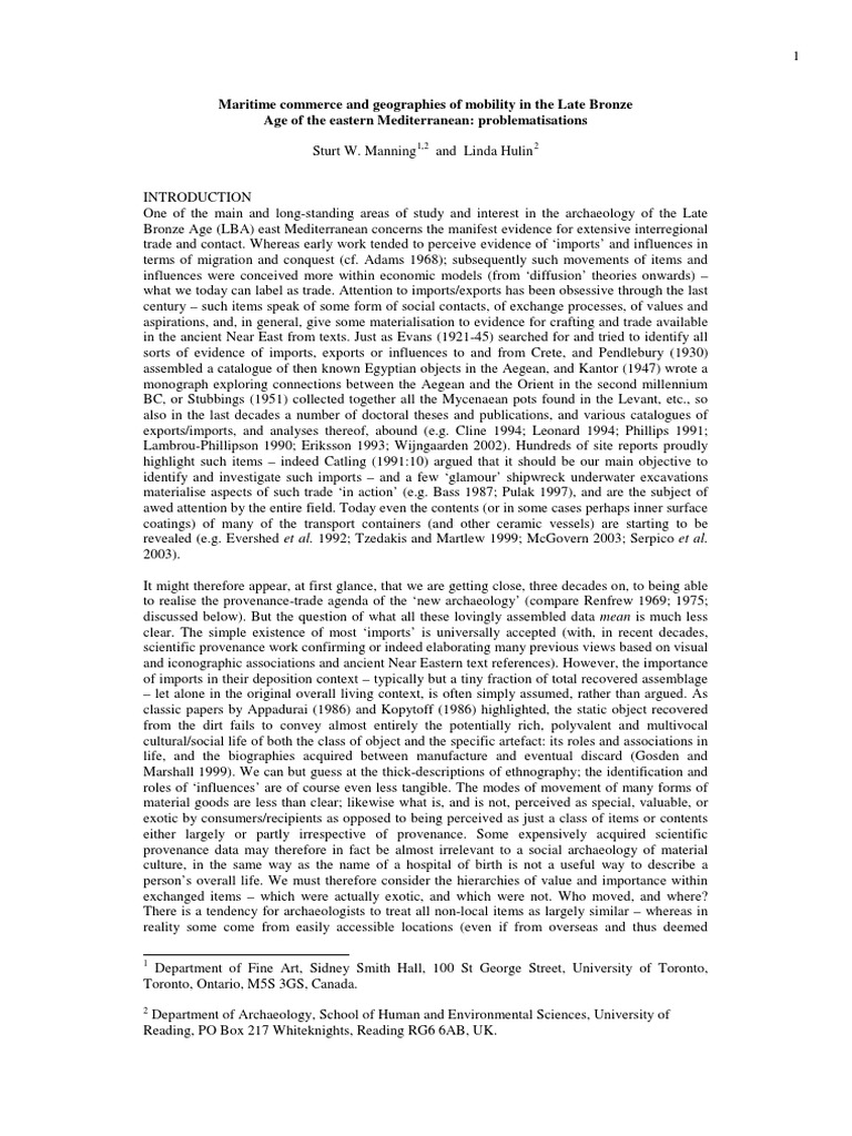 Article - Maritime Commerce and Geographies of Mobility in The Late ...