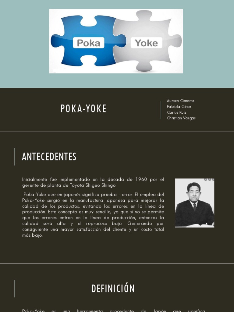 Poka-Yoke: Prevención de Errores en Producción | PDF