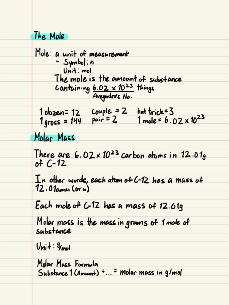 Chemistry | PDF | Mole (Unit) | Chemical Compounds