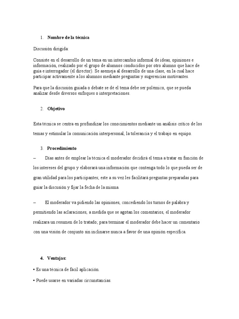 Taller de discusión guiada | PDF | Pensamiento | Pensamiento crítico