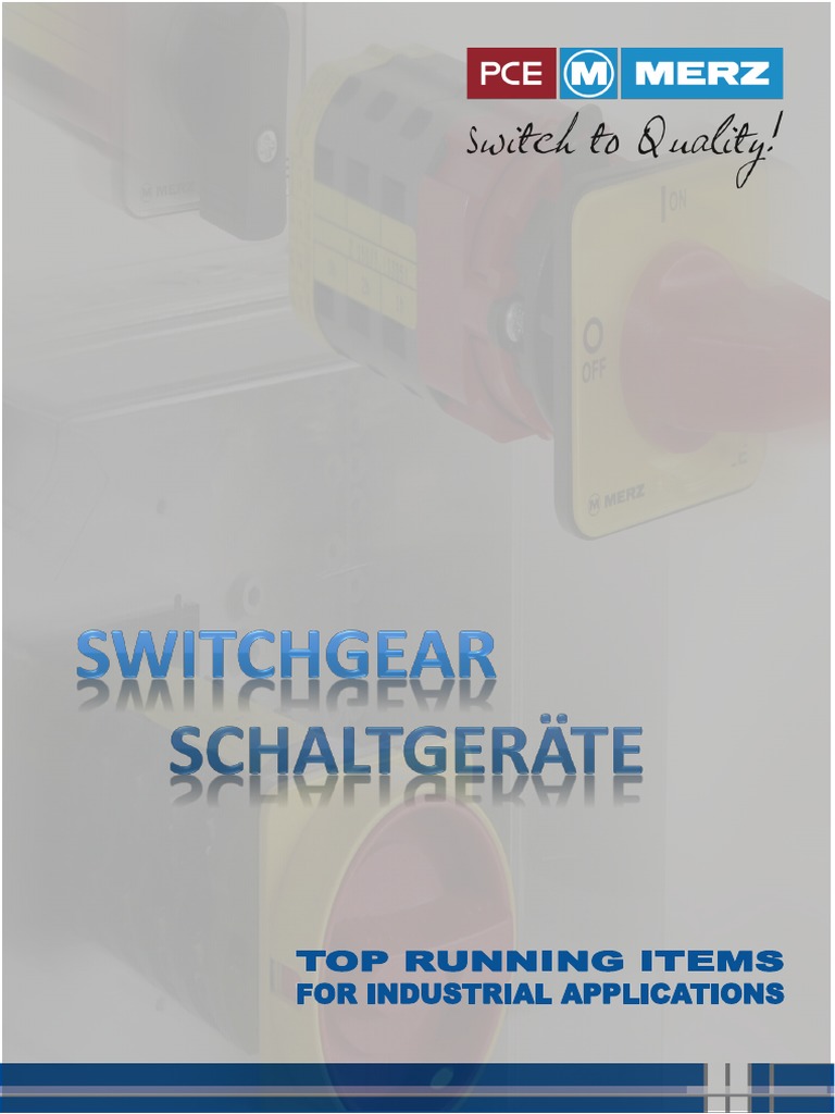 Catálogo Merz | PDF | Switch | Lockout (Industry)