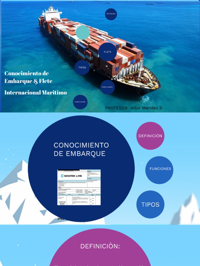 Conocimiento de Embarque Clase 1 | PDF