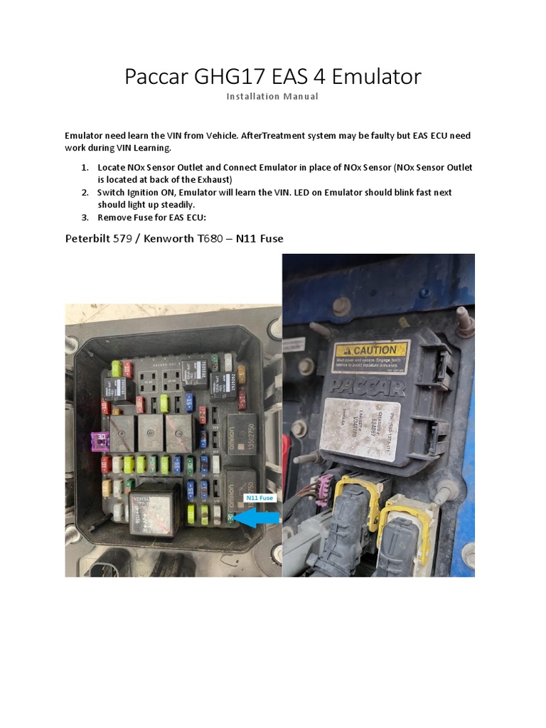 Paccar Emulator Install Guide | PDF | Technology & Engineering