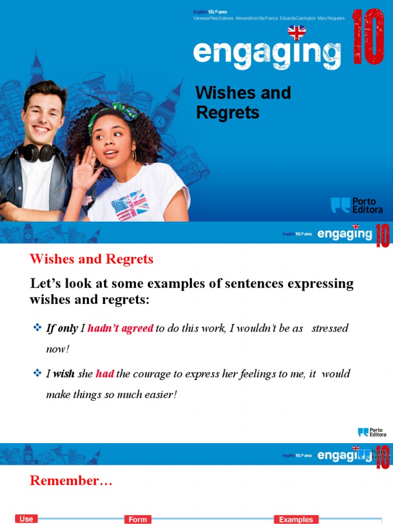 Wishes Regrets | PDF | Syntax | Grammar