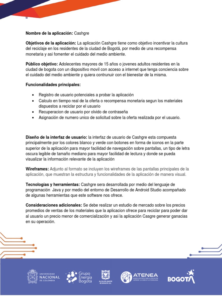 Formato Diseño de La App | PDF | Informática