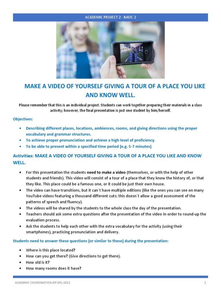 Academic Project 2-b2 Final Exam Project 2023 2 | PDF | Rubric ...