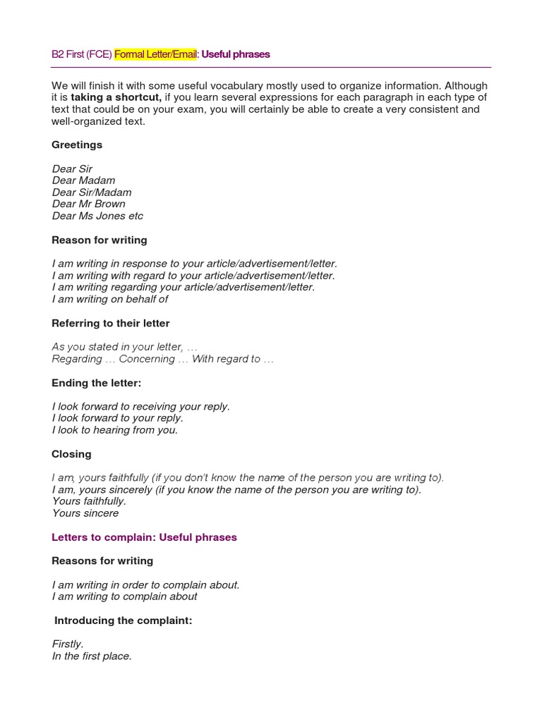 Useful Language Expressions For Fce Writing | PDF Useful Language Expressions For Fce Writing | PDF
