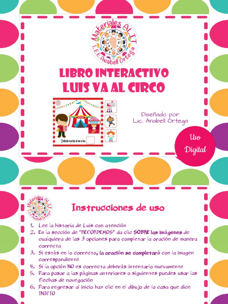 36.1 Cuento. Luis Va Al Circo | PDF