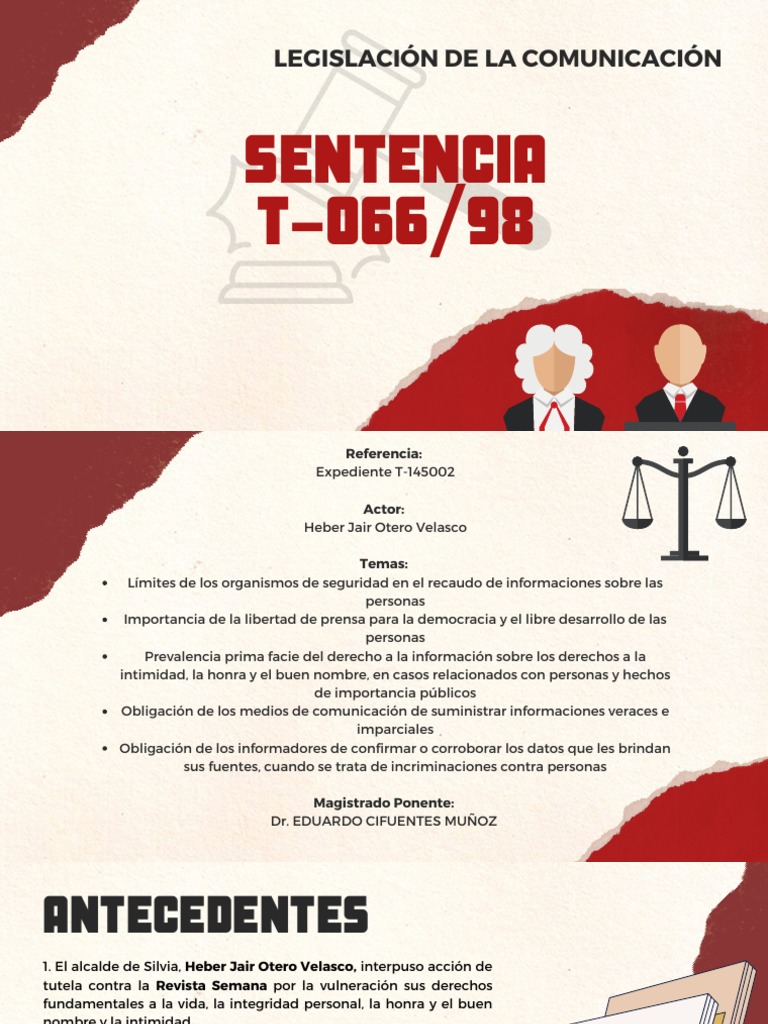 Sentencia T | PDF | Sentencia (ley) | Gobierno
