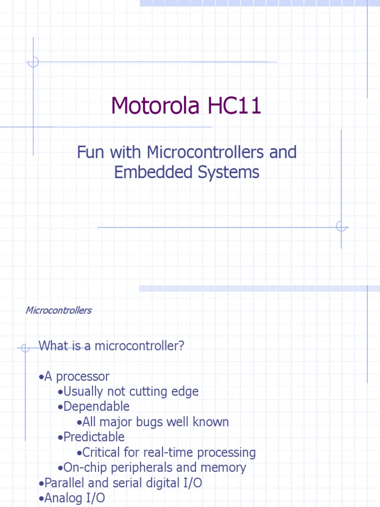 HC11 Architecture | Microcontroller | Instruction Set