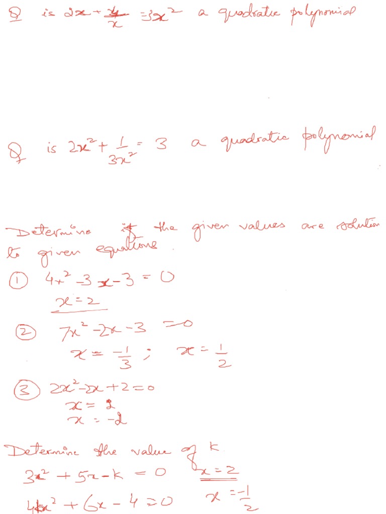 Sat Quadratic Equation | PDF