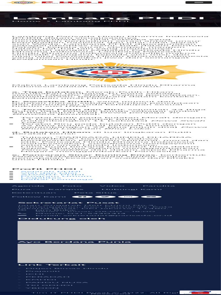 Lambang PHDI - Parisada Hindu Dharma Indonesia | PDF