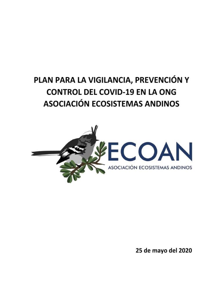 Plan Prevención COVID ECOAN - FINAL | PDF | Lavado de manos ...