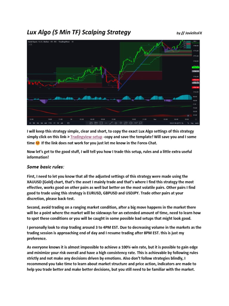 Lux Algo Strategy by Javielitox | PDF | Business | Economies