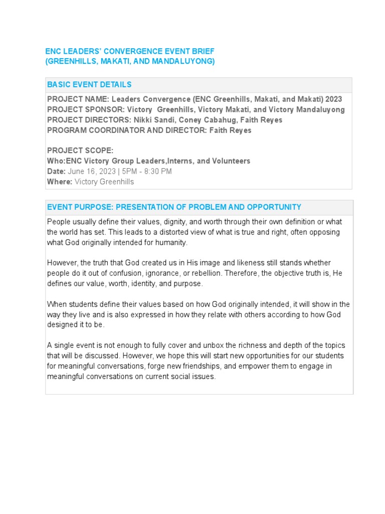 CREATIVE BRIEF For Collaboration SOGIE BILL | PDF | Image Of God