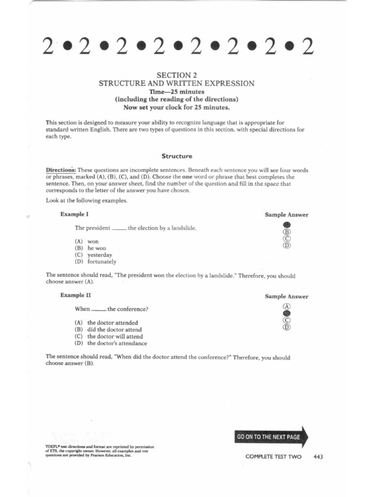 Complete Test 2 (Structure Only) | PDF