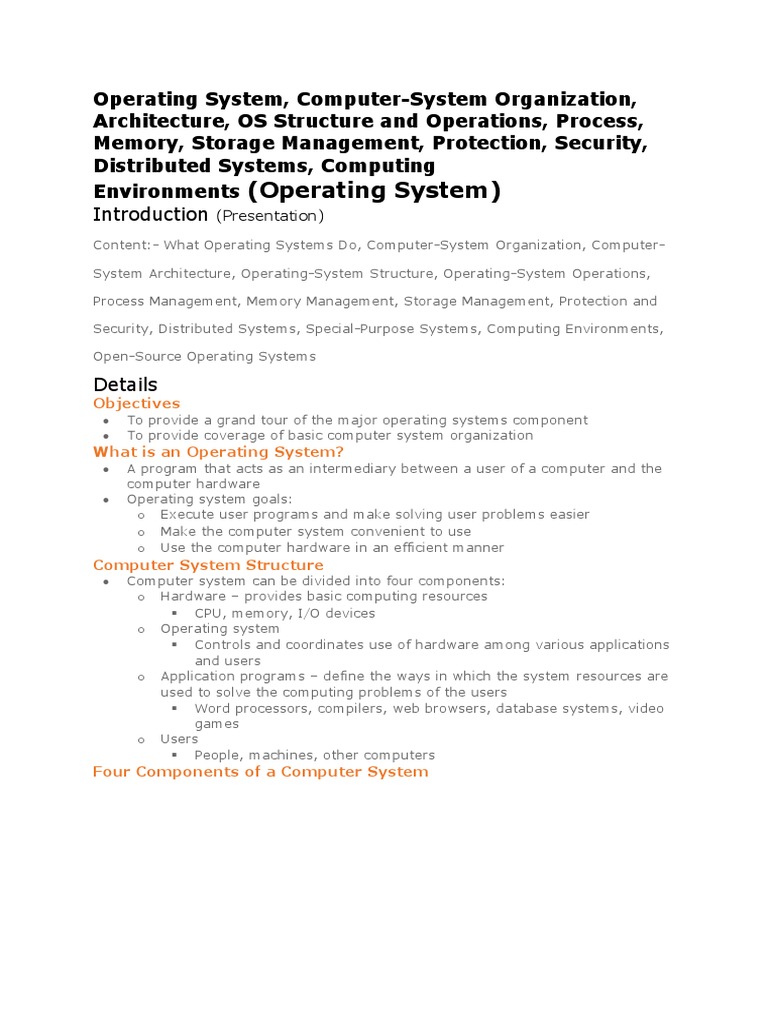 Operating SystemUNIT1 | Download Free PDF | Operating System | Process ... Operating SystemUNIT1 | Download Free PDF | Operating System | Process ...