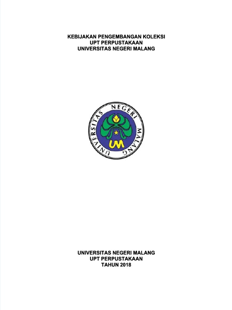 PDF Kebijakan Pengembangan Koleksi Perpustakaan Um - Compress | PDF PDF Kebijakan Pengembangan Koleksi Perpustakaan Um - Compress | PDF
