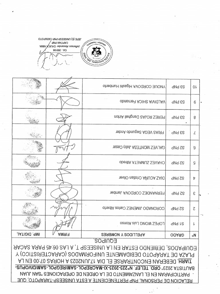 CONSTANCIA DE ENTERADO Ceremonia 17jun2023003 | PDF
